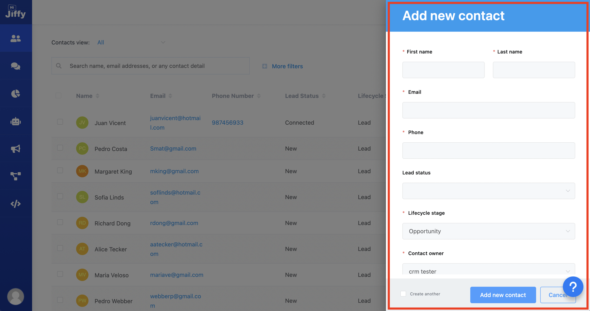 Manage your contacts